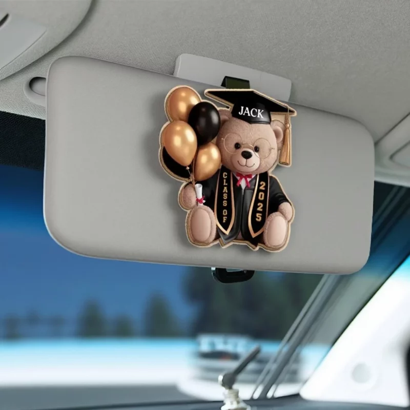 Graduated with Honors and Hugs – Customized Family Car Visor Clip ...